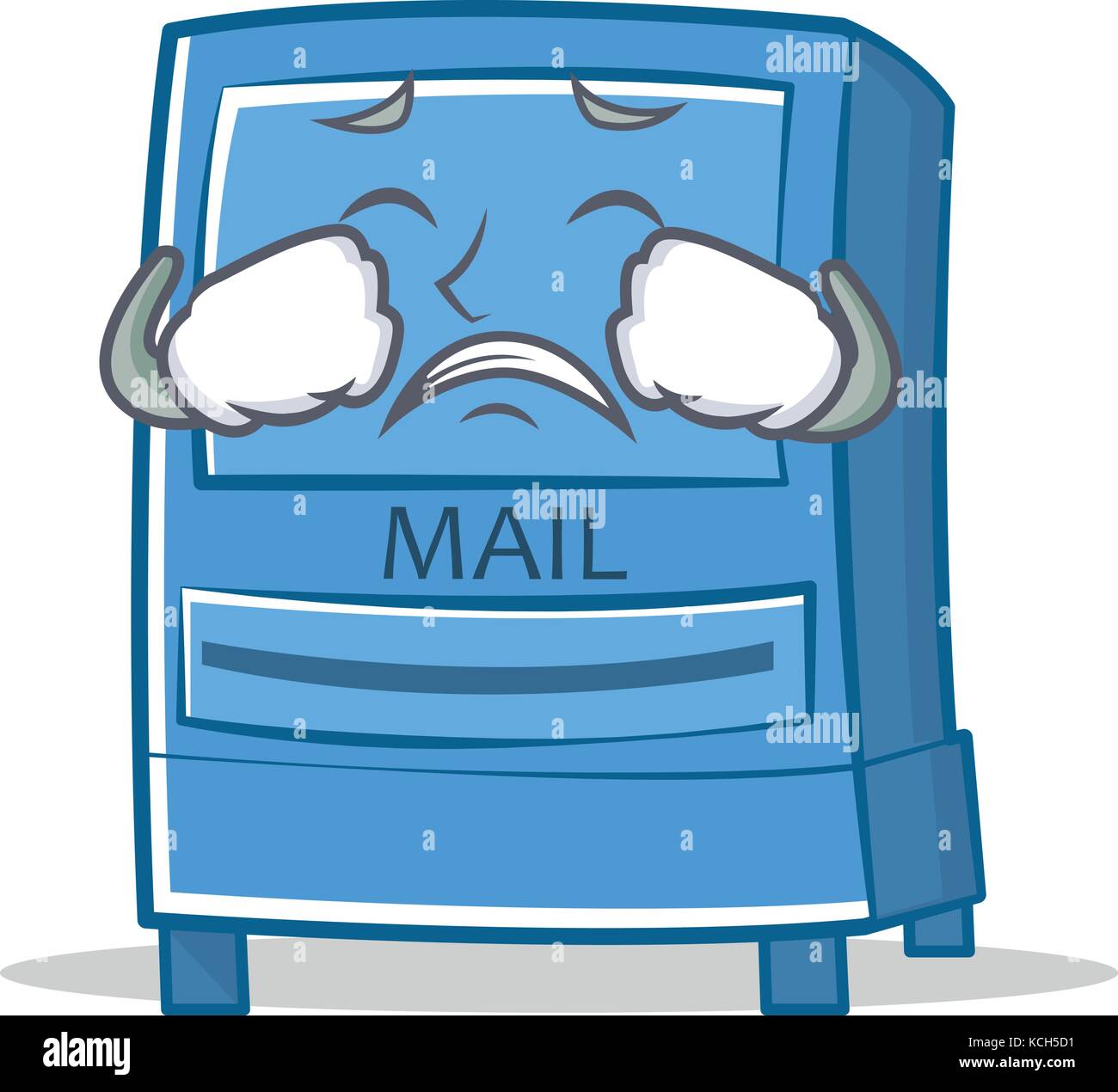Crying mailbox character cartoon style Stock Vector Image & Art - Alamy