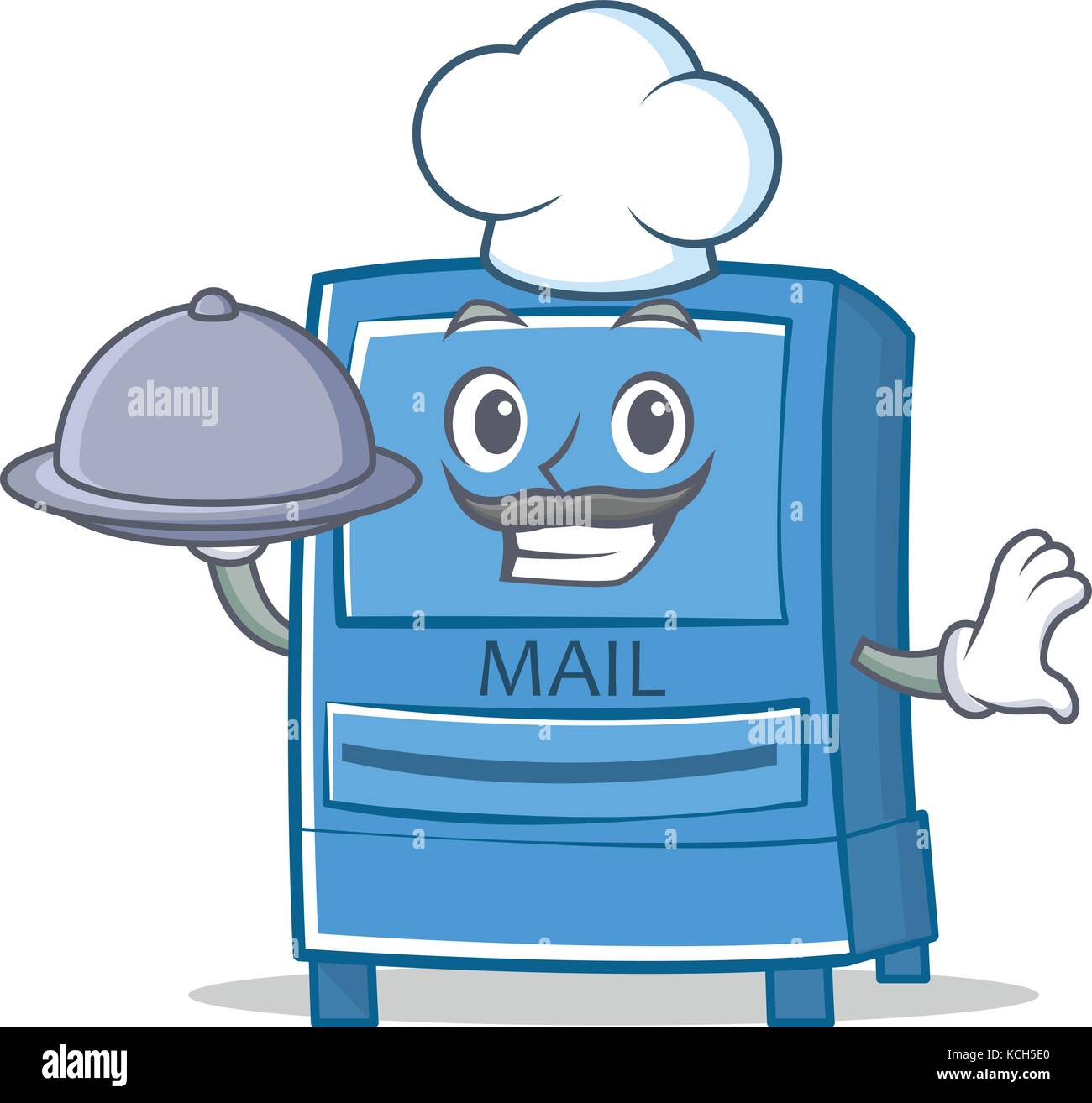 Chef mailbox character cartoon style Stock Vector Image & Art - Alamy