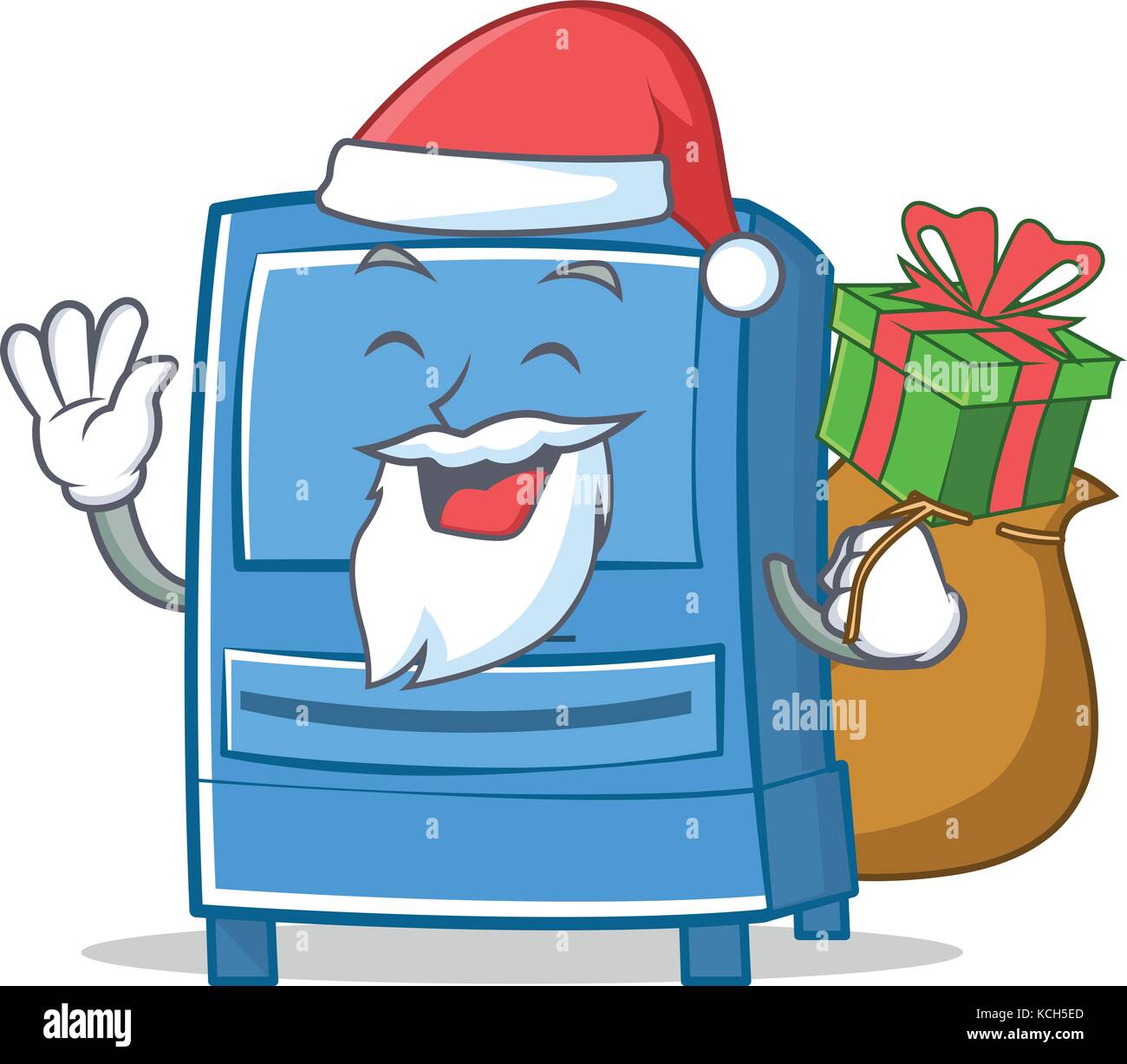 Santa mailbox character cartoon style Stock Vector Image & Art - Alamy