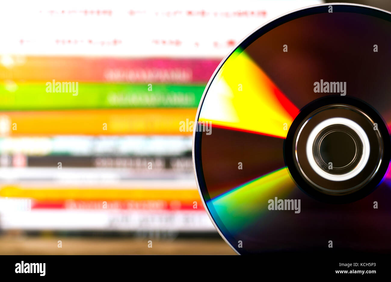Compact discs and disc boxes Stock Photo - Alamy