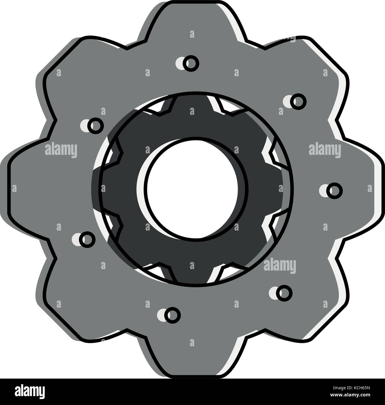 single gear icon image Stock Vector Image & Art - Alamy