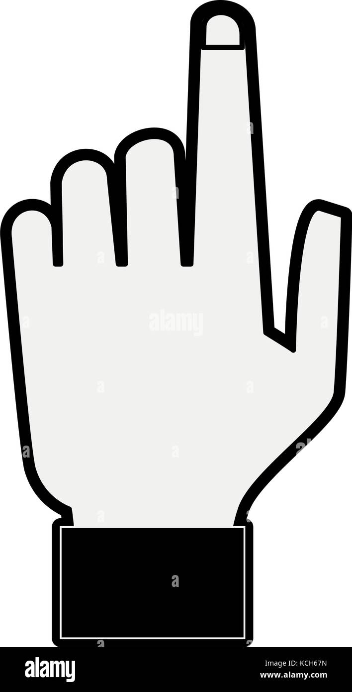 hand with index finger up icon image Stock Vector Image & Art - Alamy