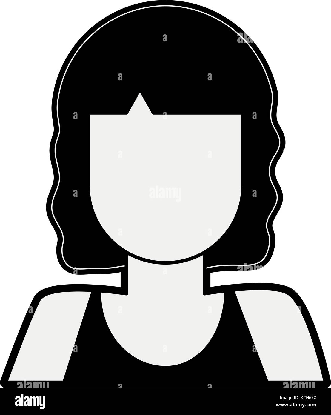 woman avatar with short hair portrait icon image Stock Vector Image ...