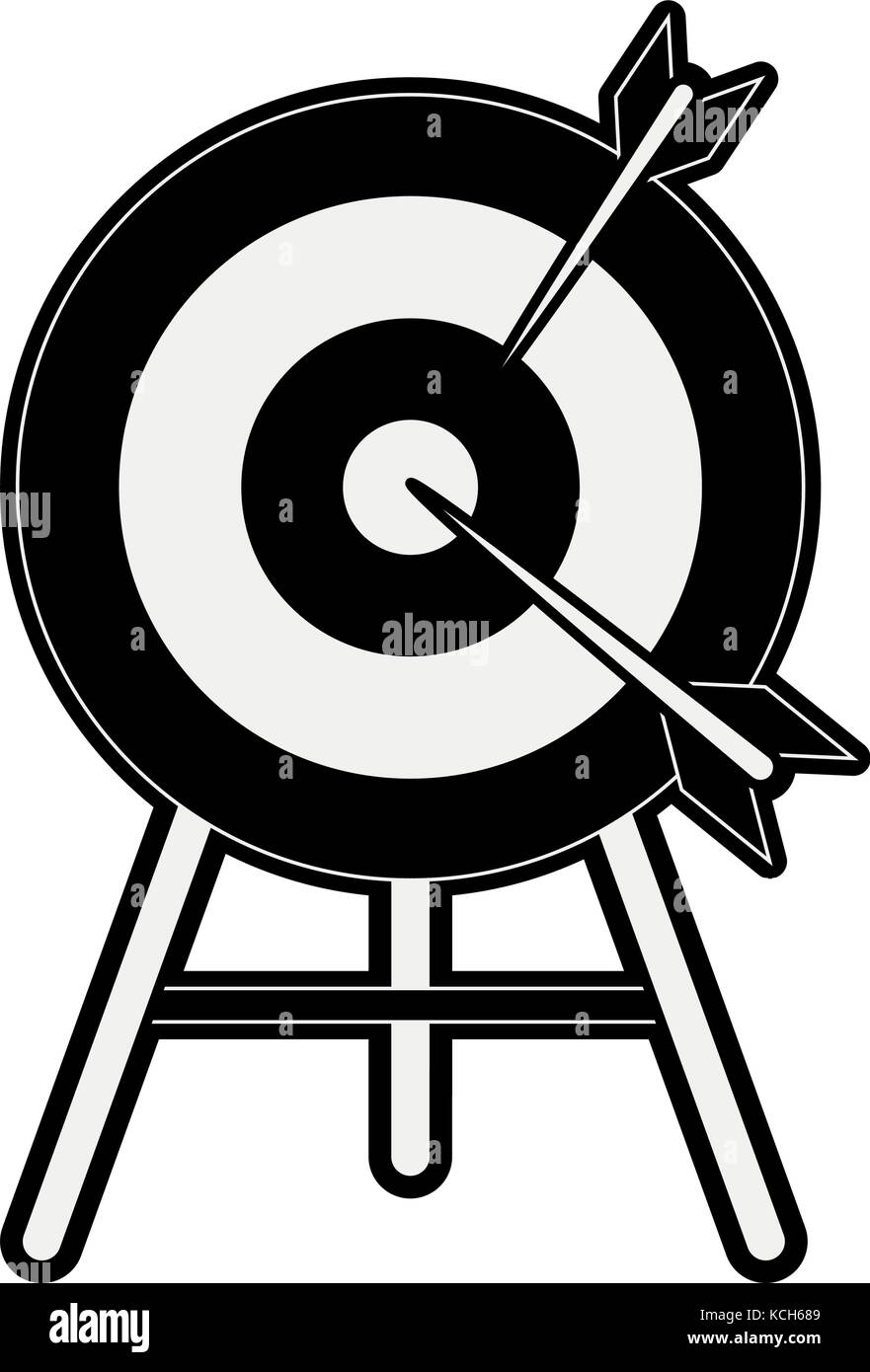 bullseye with darts icon image Stock Vector Image & Art - Alamy