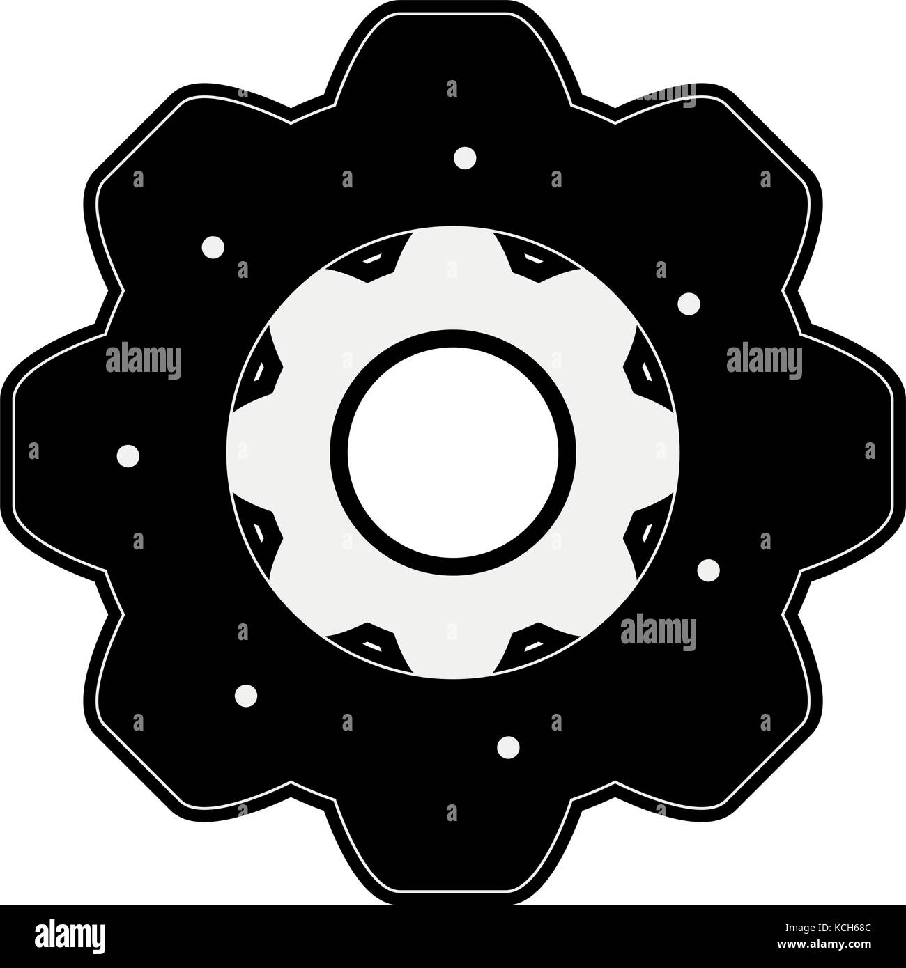 single gear icon image Stock Vector Image & Art - Alamy