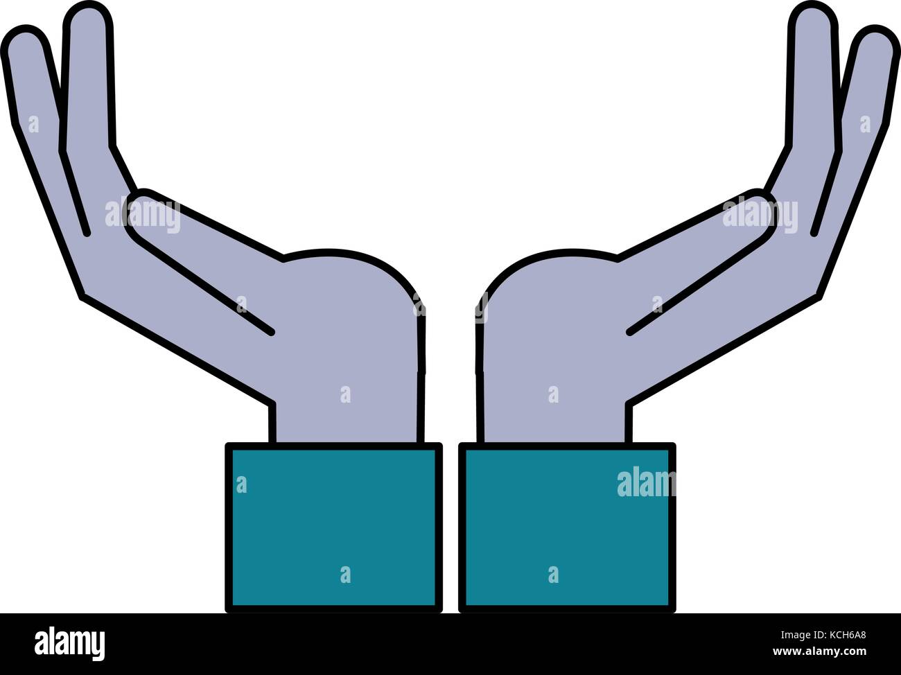 open hand icon image Stock Vector Image & Art - Alamy