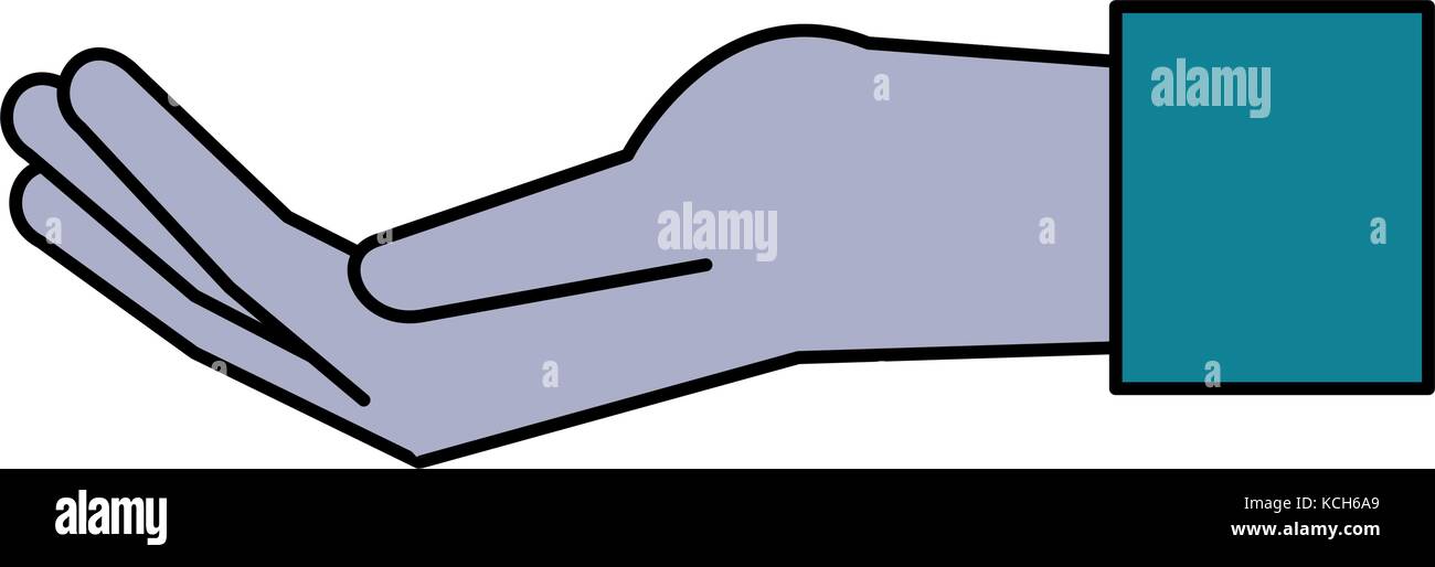 open hand icon image Stock Vector Image & Art - Alamy