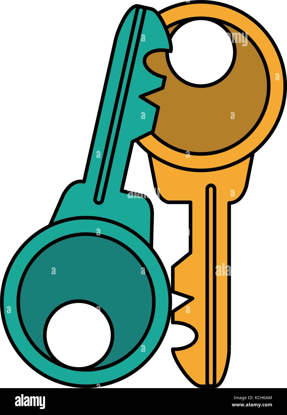 two keys icon image Stock Vector Image & Art - Alamy