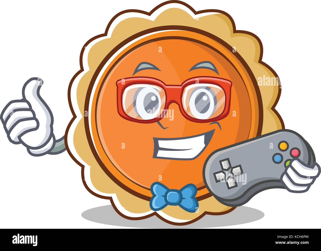 Gamer pumpkin pie character cartoon Stock Vector Image & Art - Alamy