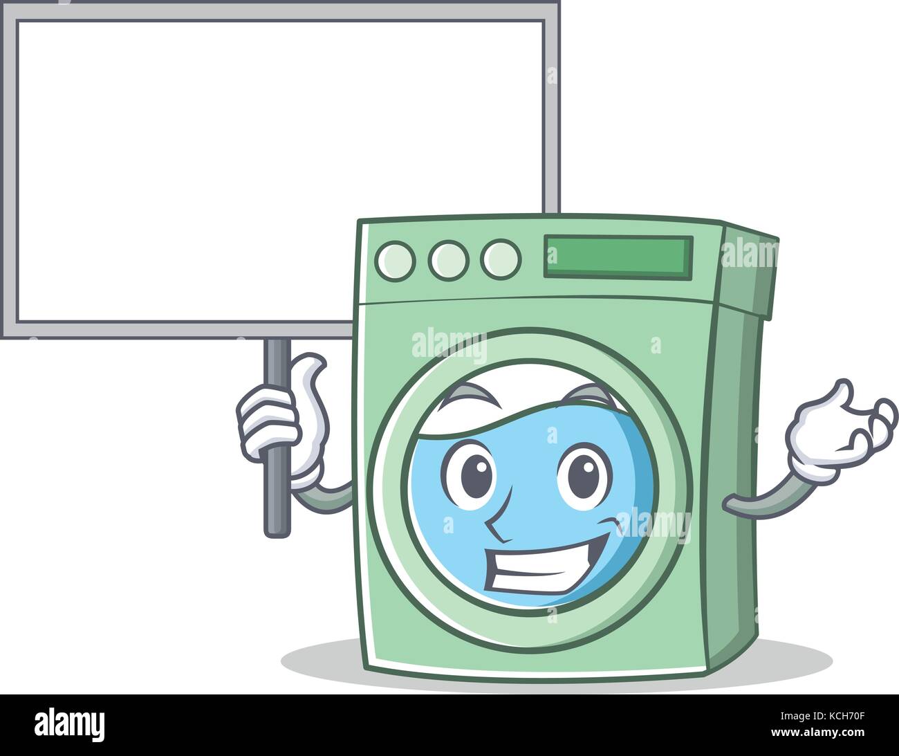 Bring board washing machine character cartoon Stock Vector Image & Art ...