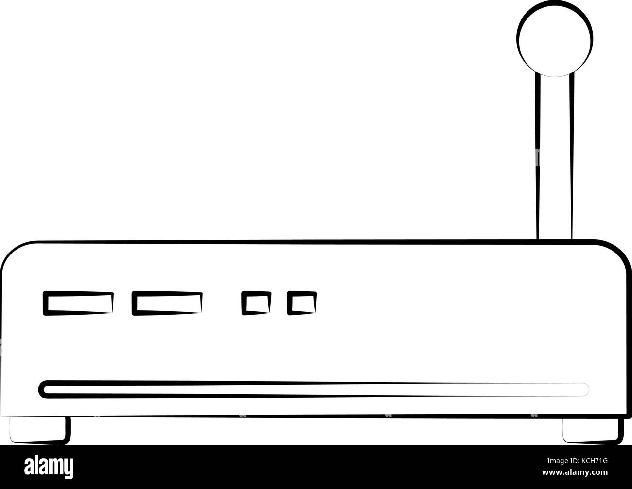 Router image Black and White Stock Photos & Images - Alamy