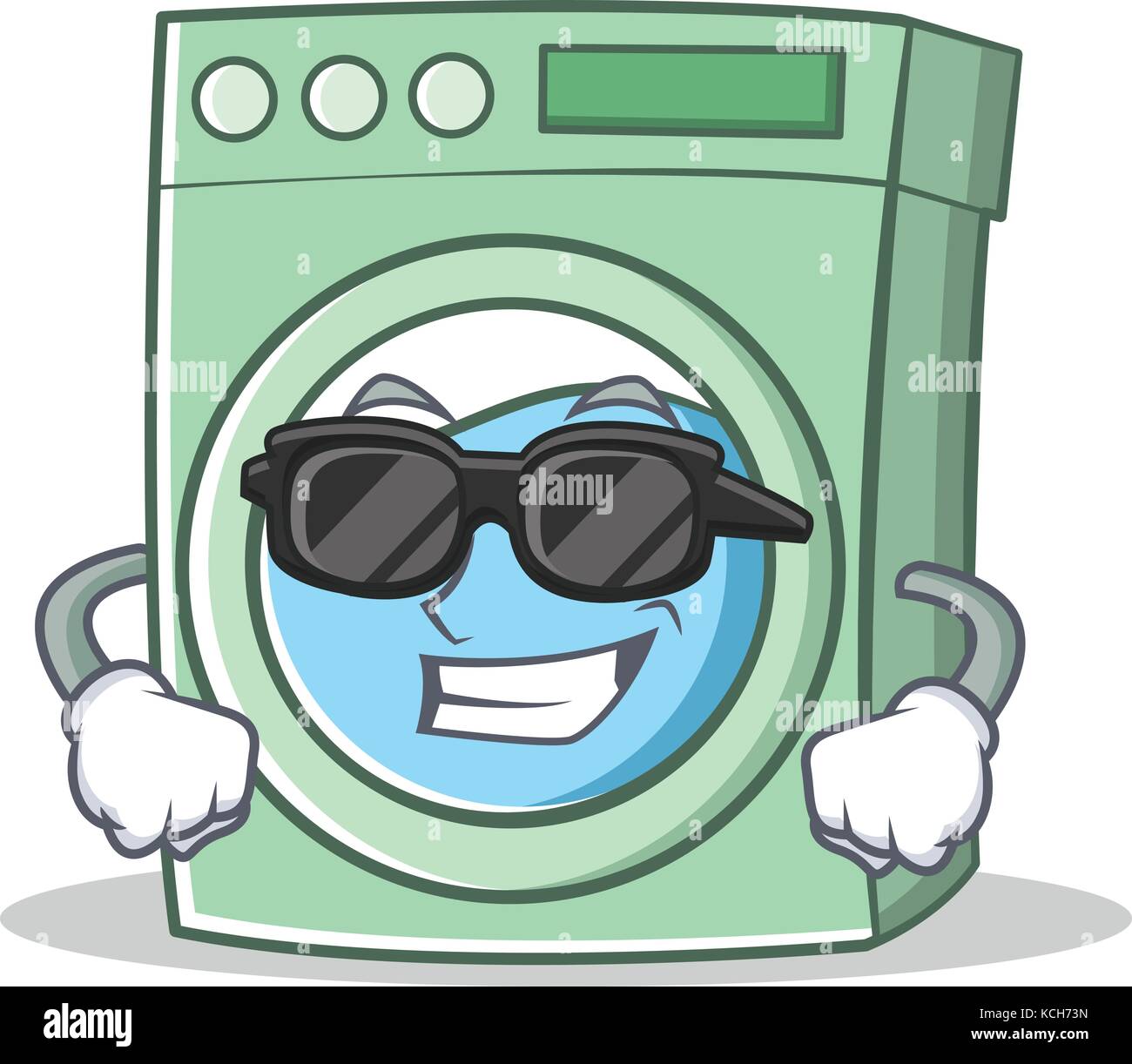 Super cool washing machine character cartoon Stock Vector Image & Art ...