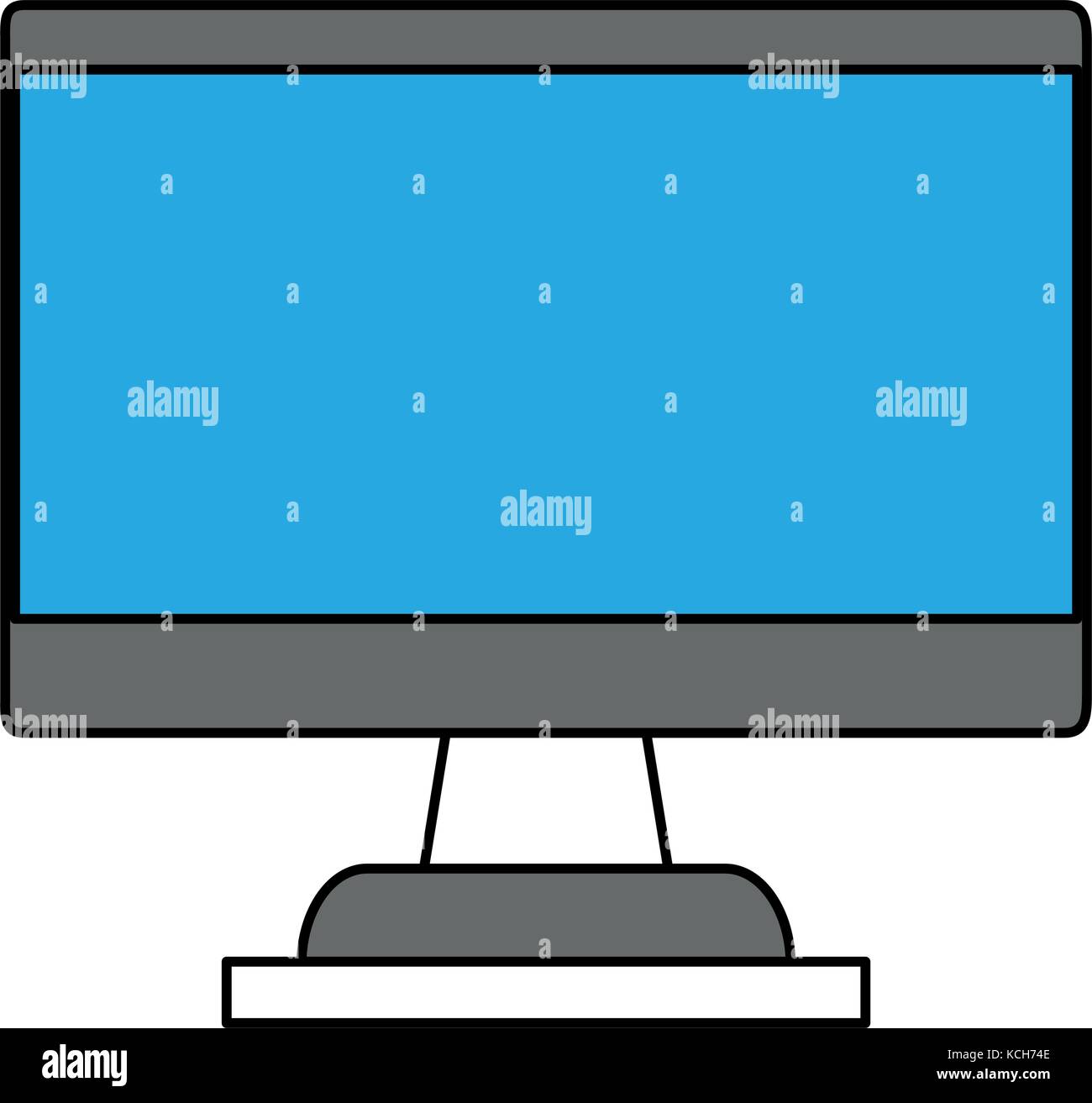 computer monitor with blank screen icon image Stock Vector Image & Art ...