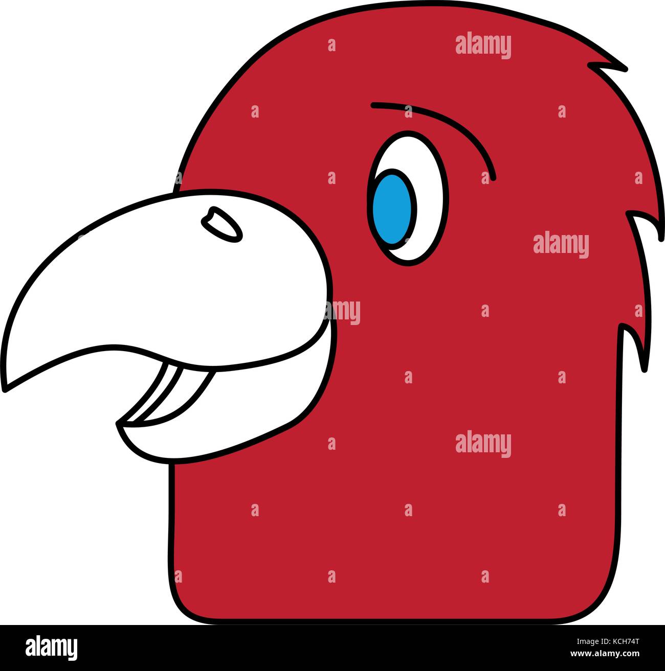 happy bird face cartoon icon image Stock Vector Image & Art - Alamy