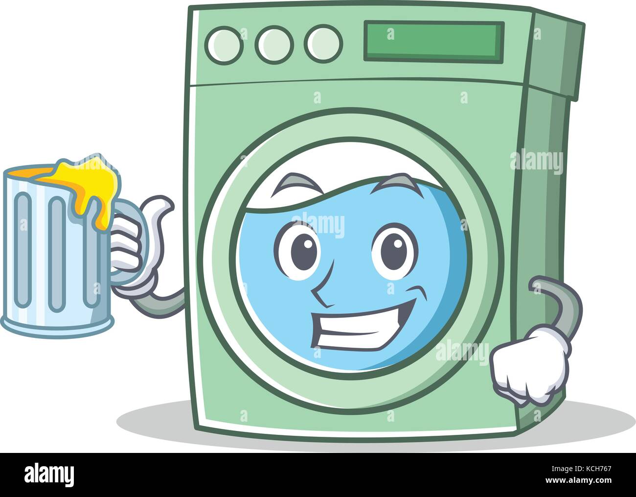 With juice washing machine character cartoon Stock Vector Image & Art ...