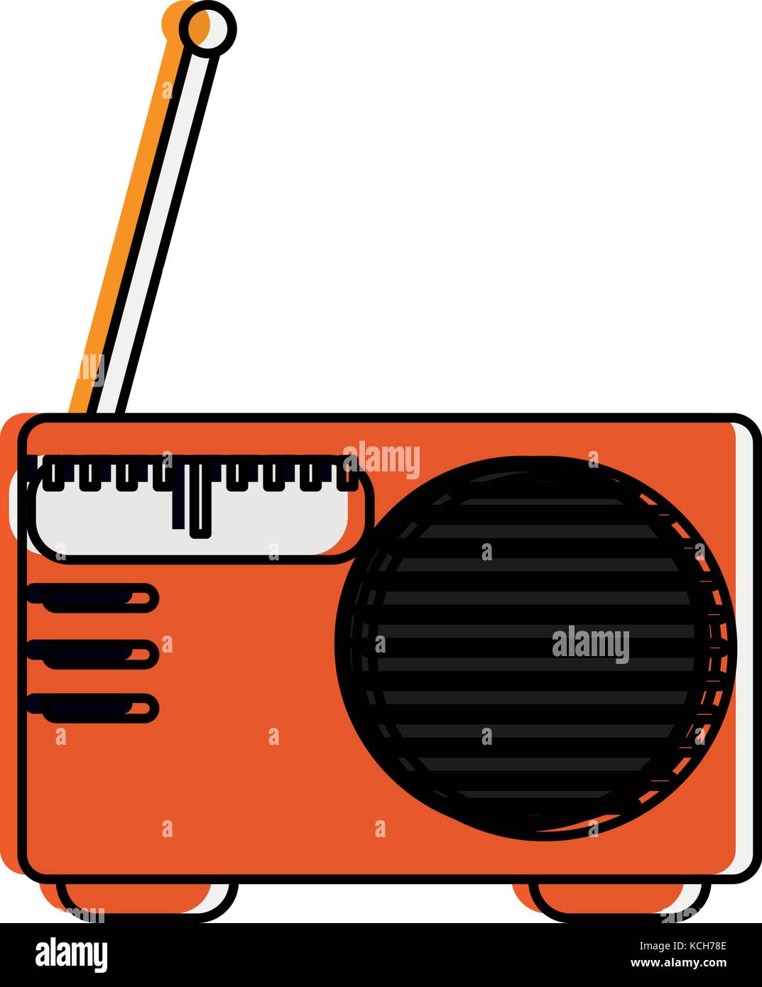 small radio with antenna icon image Stock Vector Image & Art - Alamy