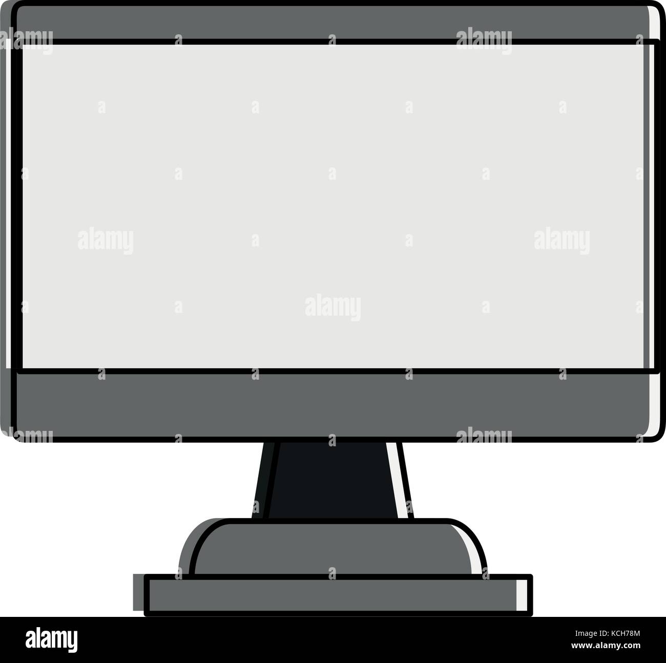 computer blank screen icon image vector illustration design Stock ...