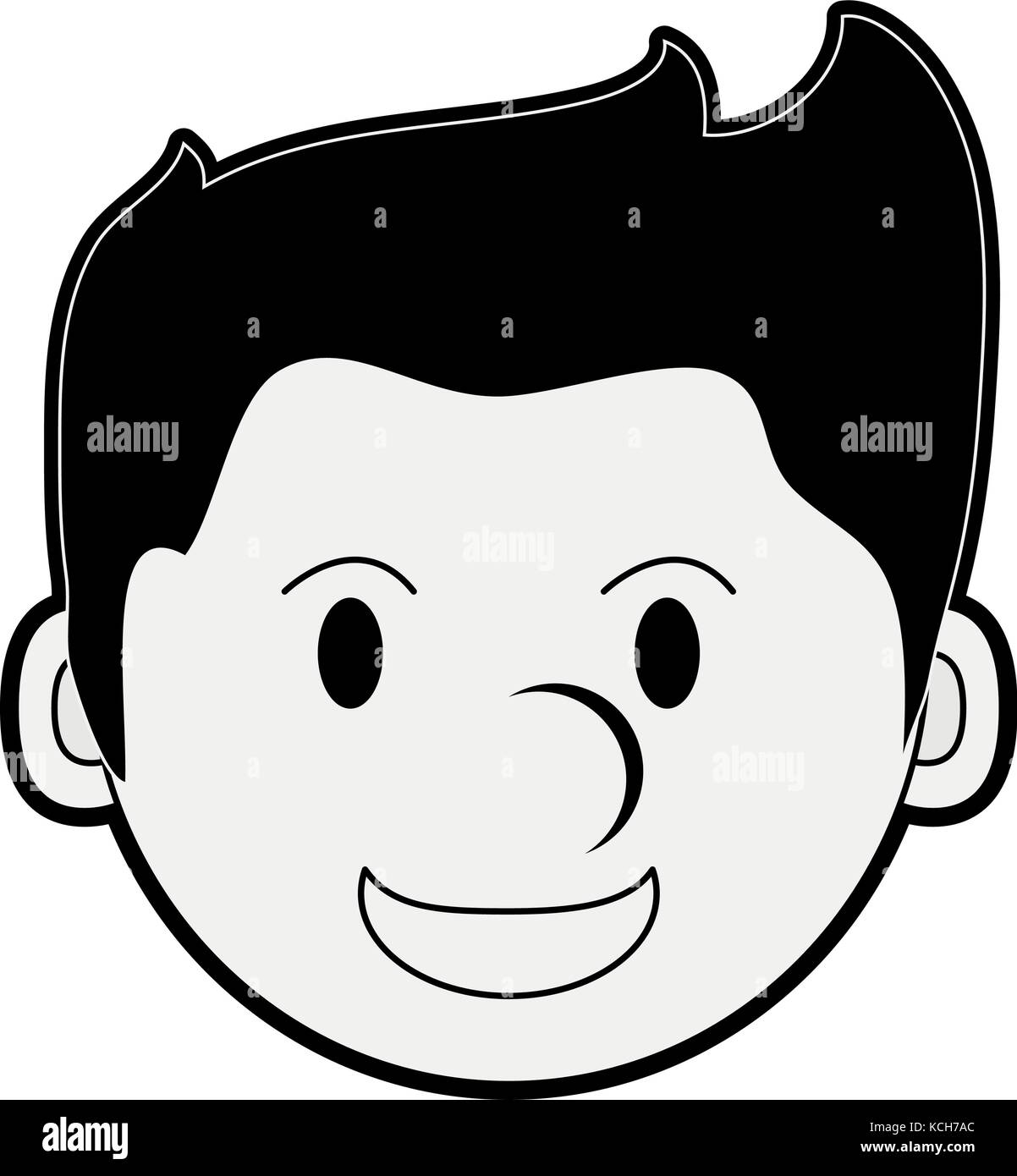 happy boy face icon image Stock Vector Image & Art - Alamy