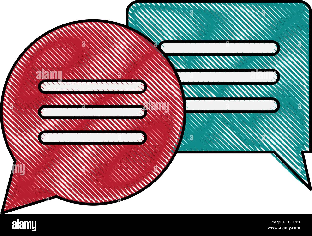 Chat bubbles symbol Stock Vector Image & Art - Alamy