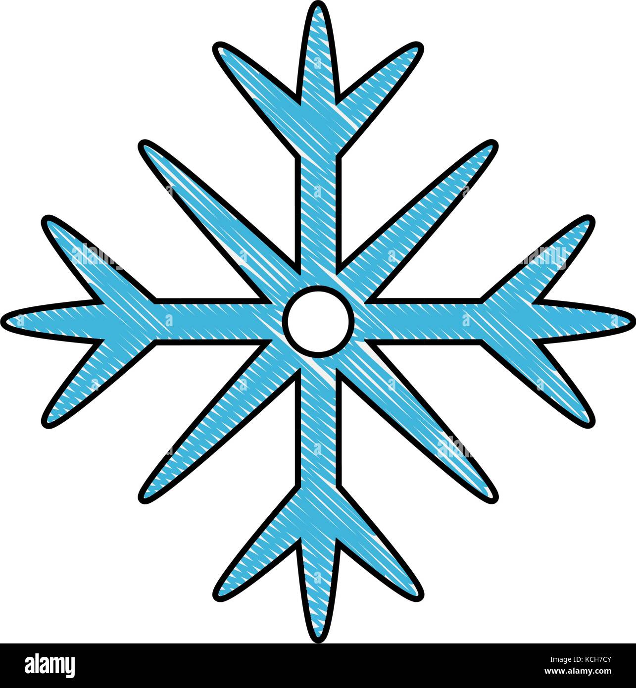 Snowflake winter symbol Stock Vector Image & Art - Alamy