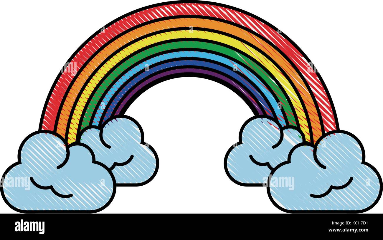Beautiful rainbow symbol Stock Vector Image & Art - Alamy