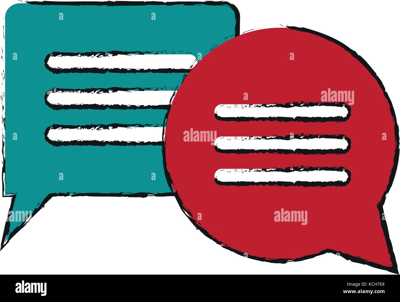 Chat bubbles symbol Stock Vector Image & Art - Alamy