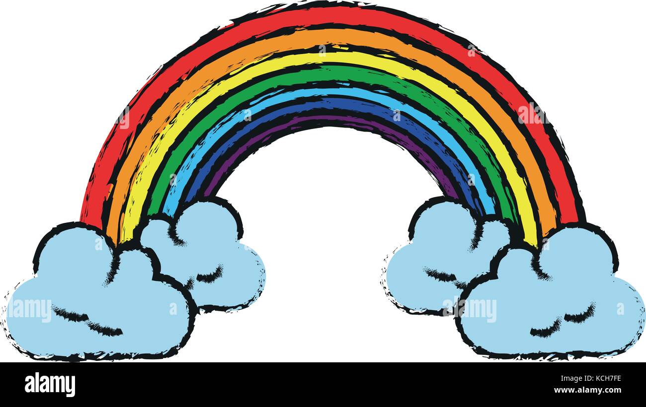Beautiful rainbow symbol Stock Vector Image & Art - Alamy
