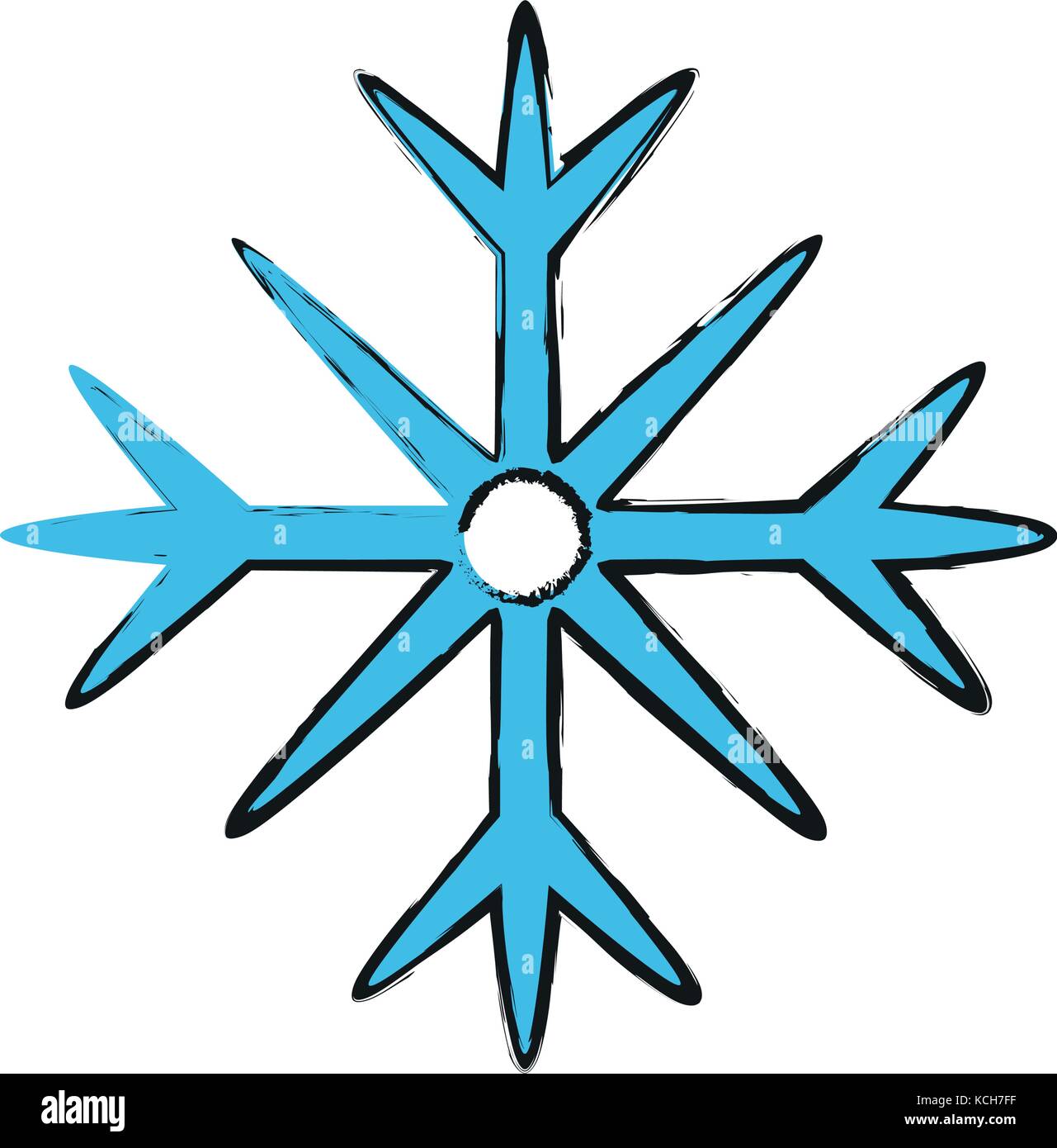 Snowflake winter symbol Stock Vector Image & Art - Alamy