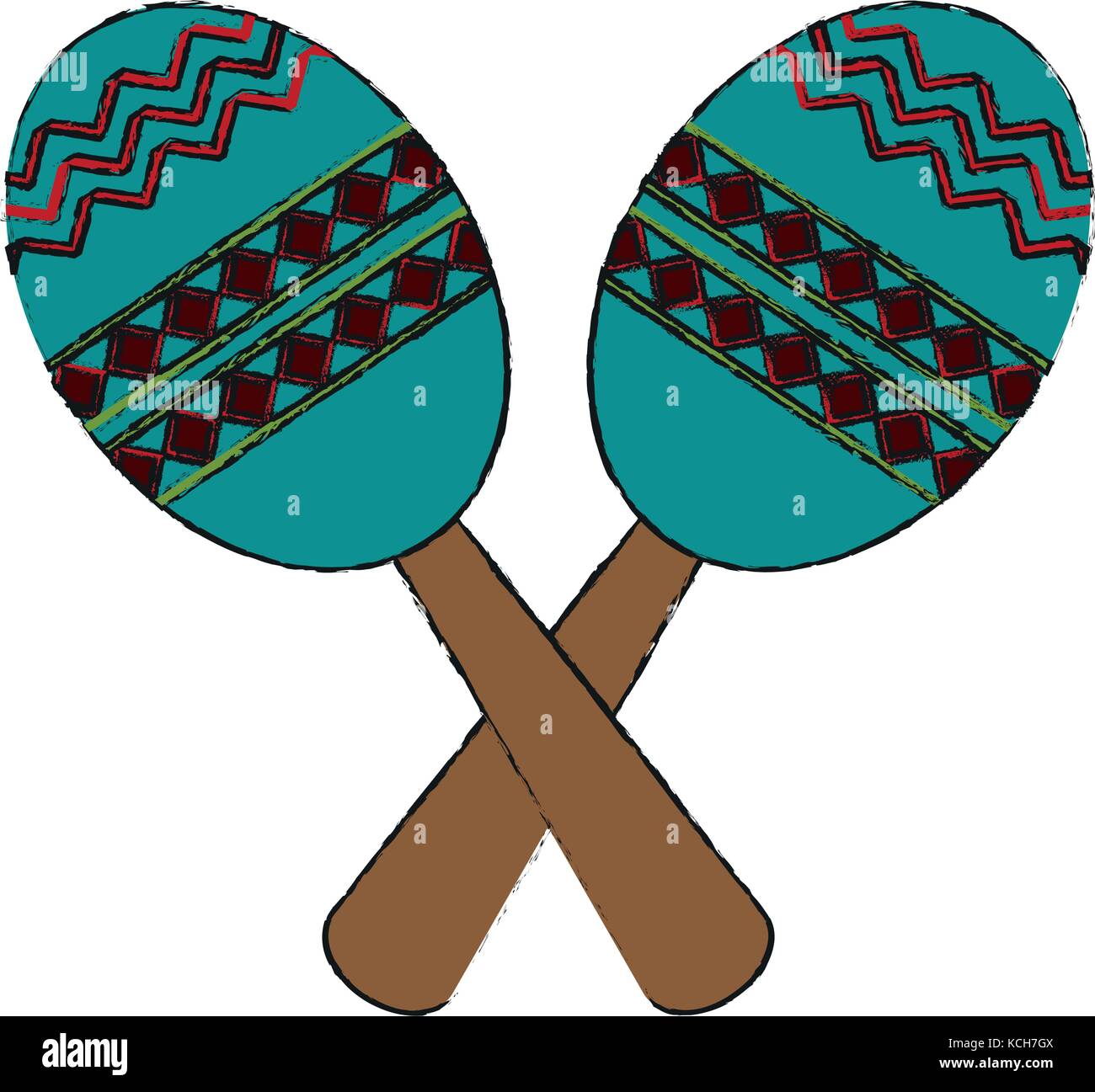 Maracas music instrument Stock Vector Image & Art - Alamy