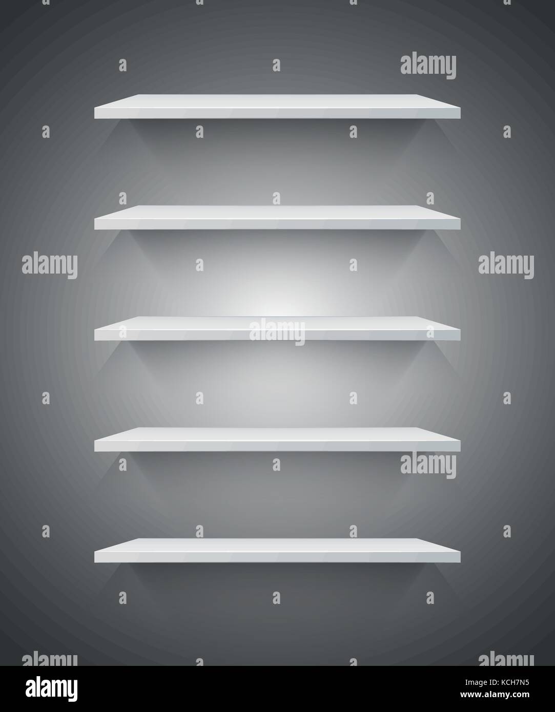 Empty white shelf product Stock Vector Images - Alamy