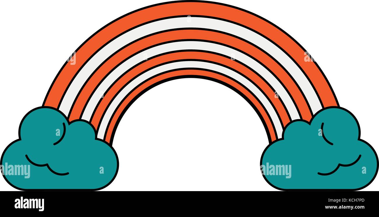 Beautiful rainbow symbol Stock Vector Image & Art - Alamy