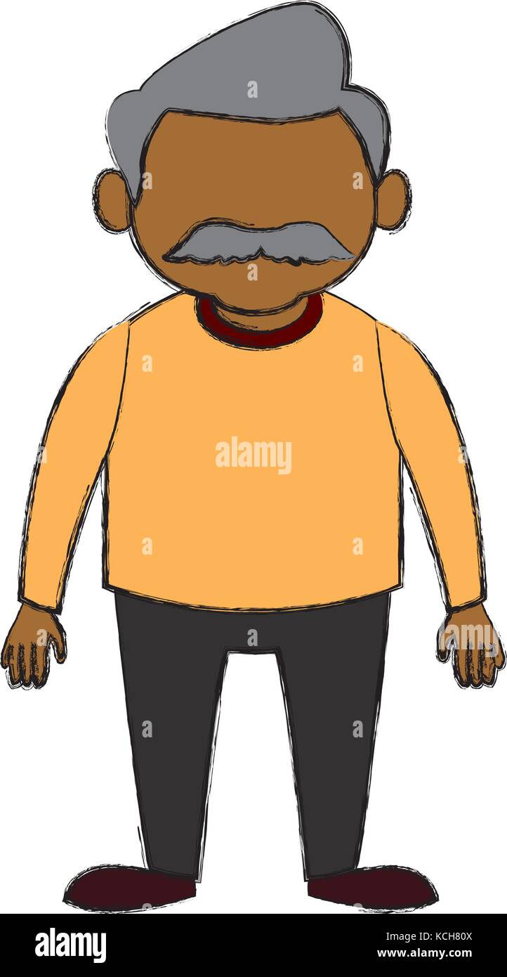 Cute grandfather cartoon Stock Vector Image & Art - Alamy