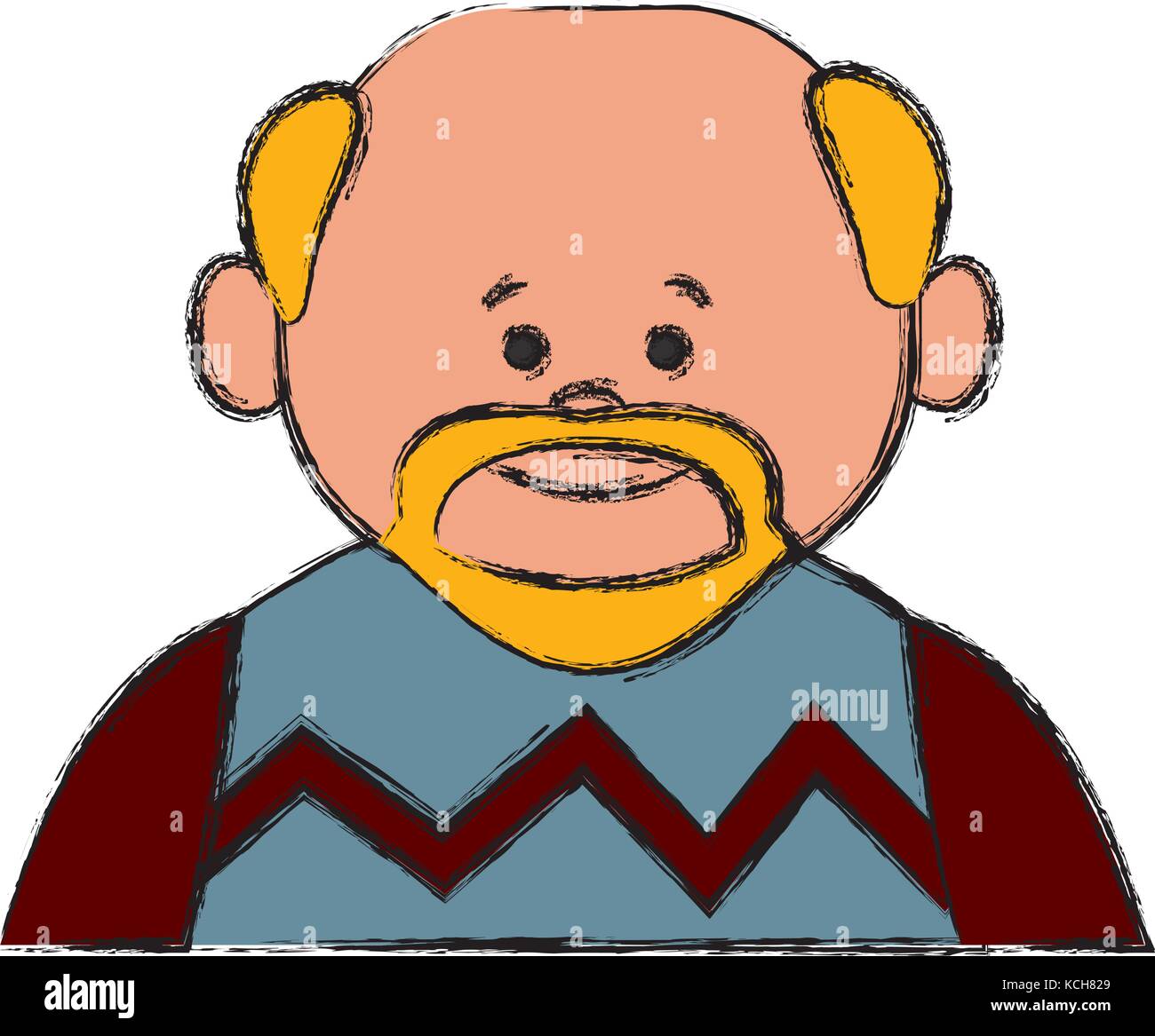 Cute grandfather cartoon Stock Vector Image & Art - Alamy