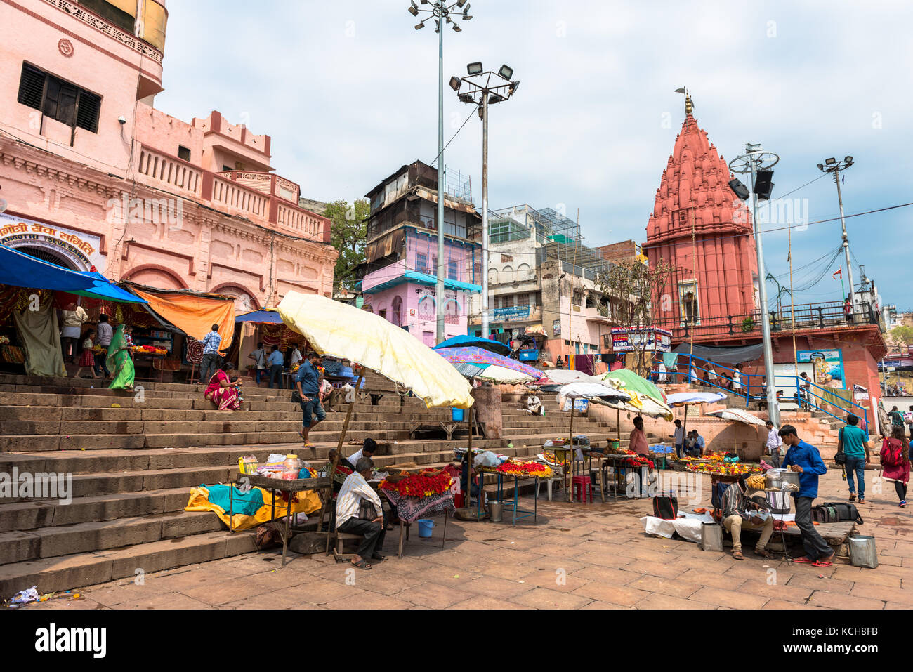 Ganges river houses i hi-res stock photography and images - Alamy