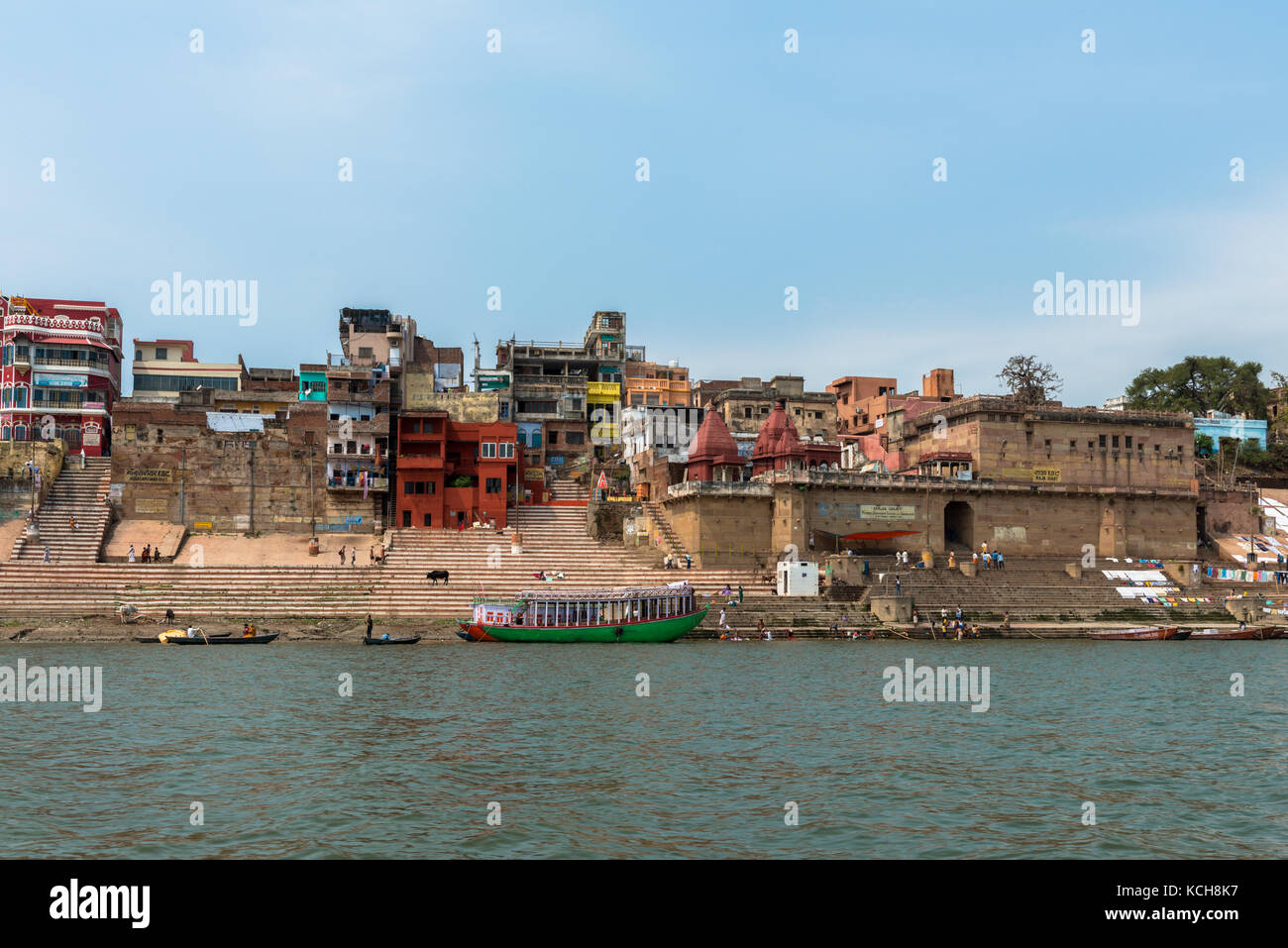 VARANASI, INDIA - MARCH 14, 2016: Front picture of the Raja and Narad ...