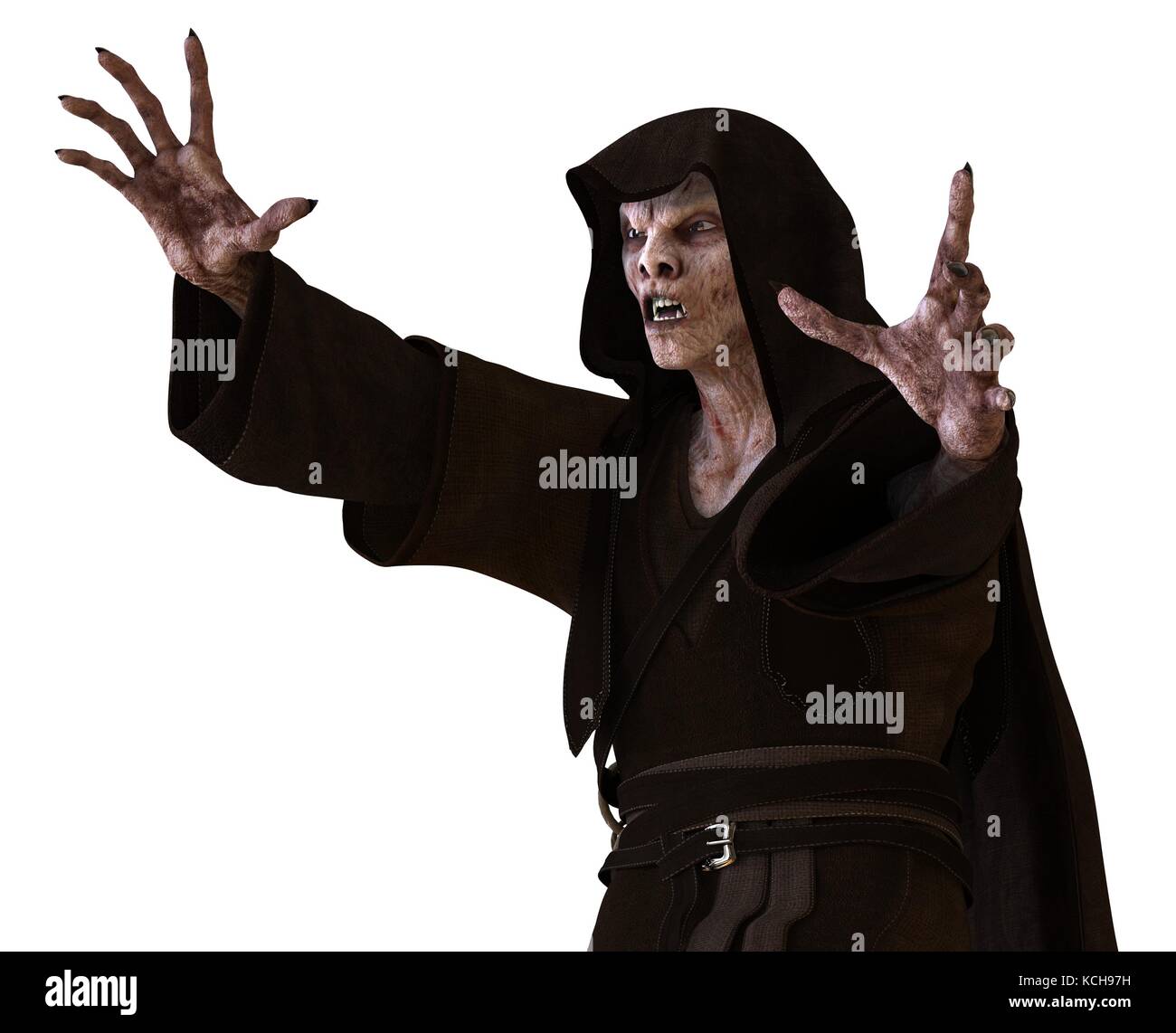 Vampire monster isolated on white background 3d illustration Stock ...