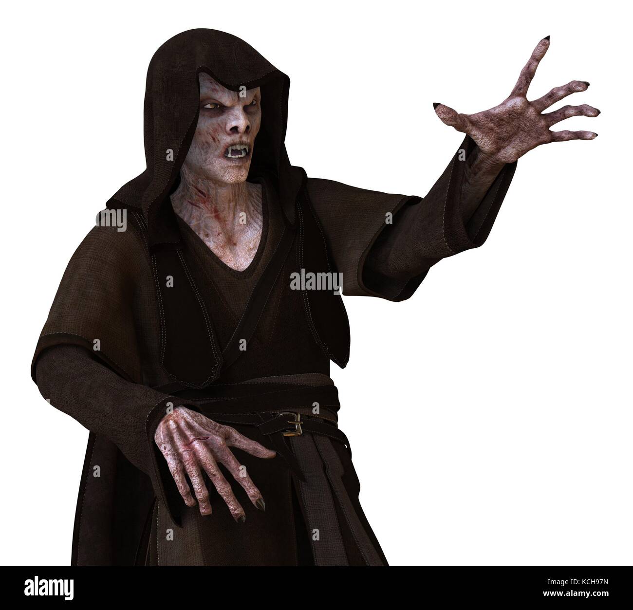 Vampire monster isolated on white background 3d illustration Stock ...