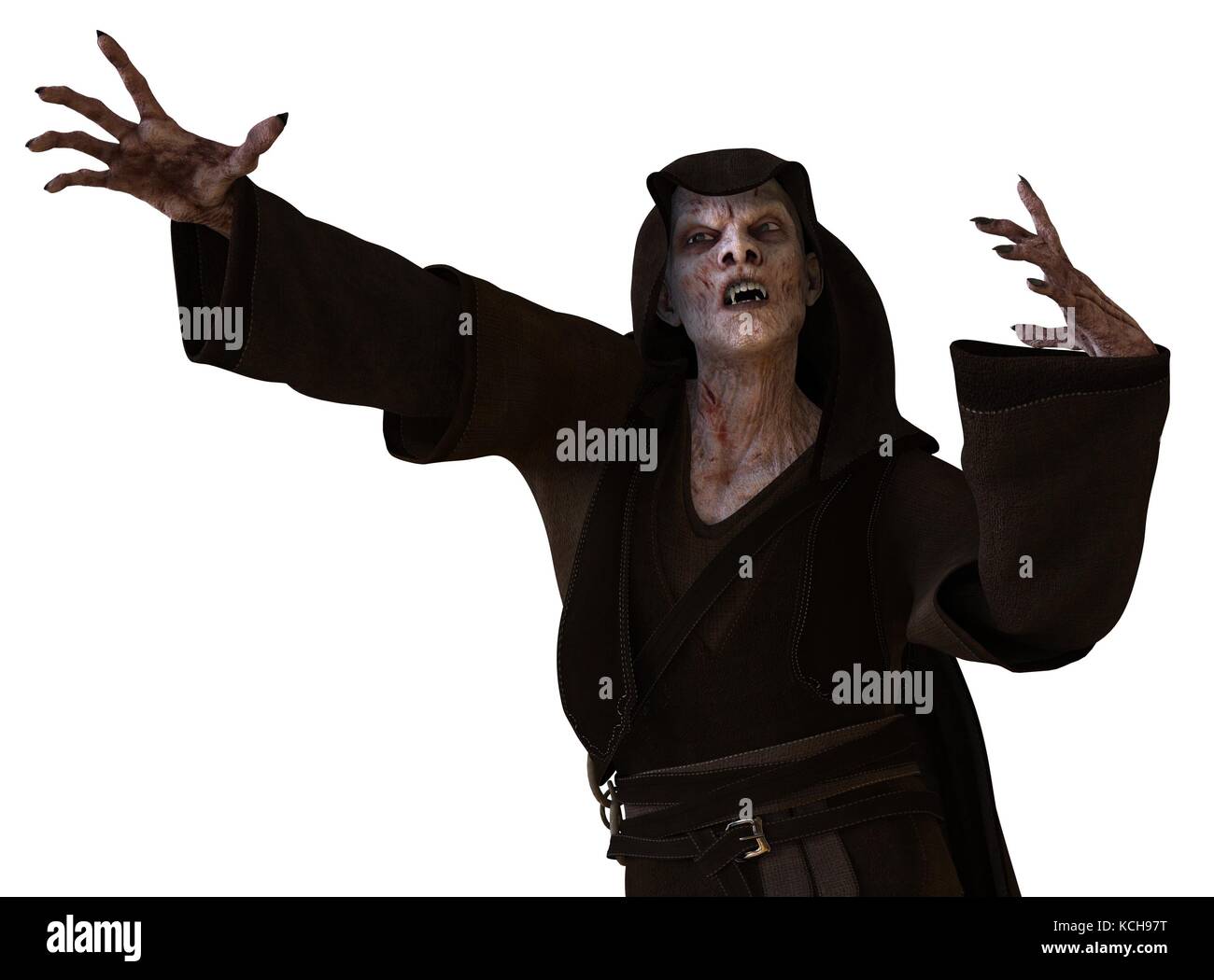 Vampire monster isolated on white background 3d illustration Stock ...