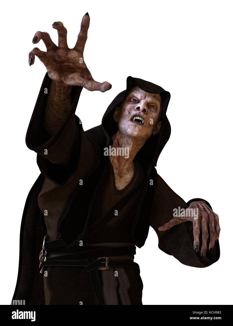 Vampire monster isolated on white background 3d illustration Stock ...