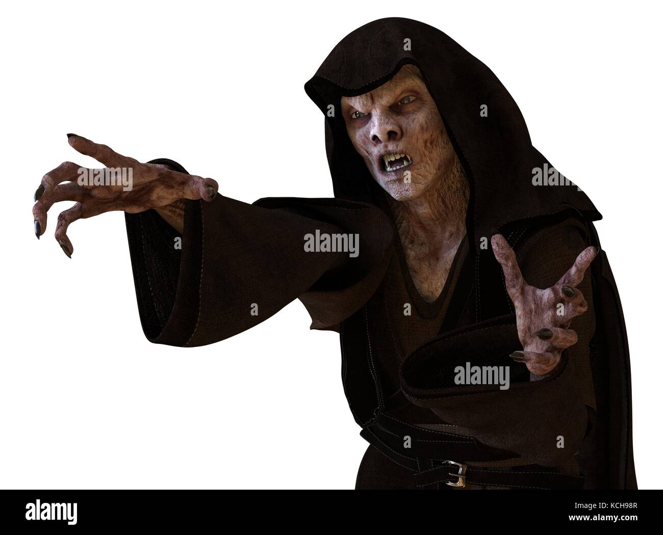 Vampire monster isolated on white background 3d illustration Stock ...