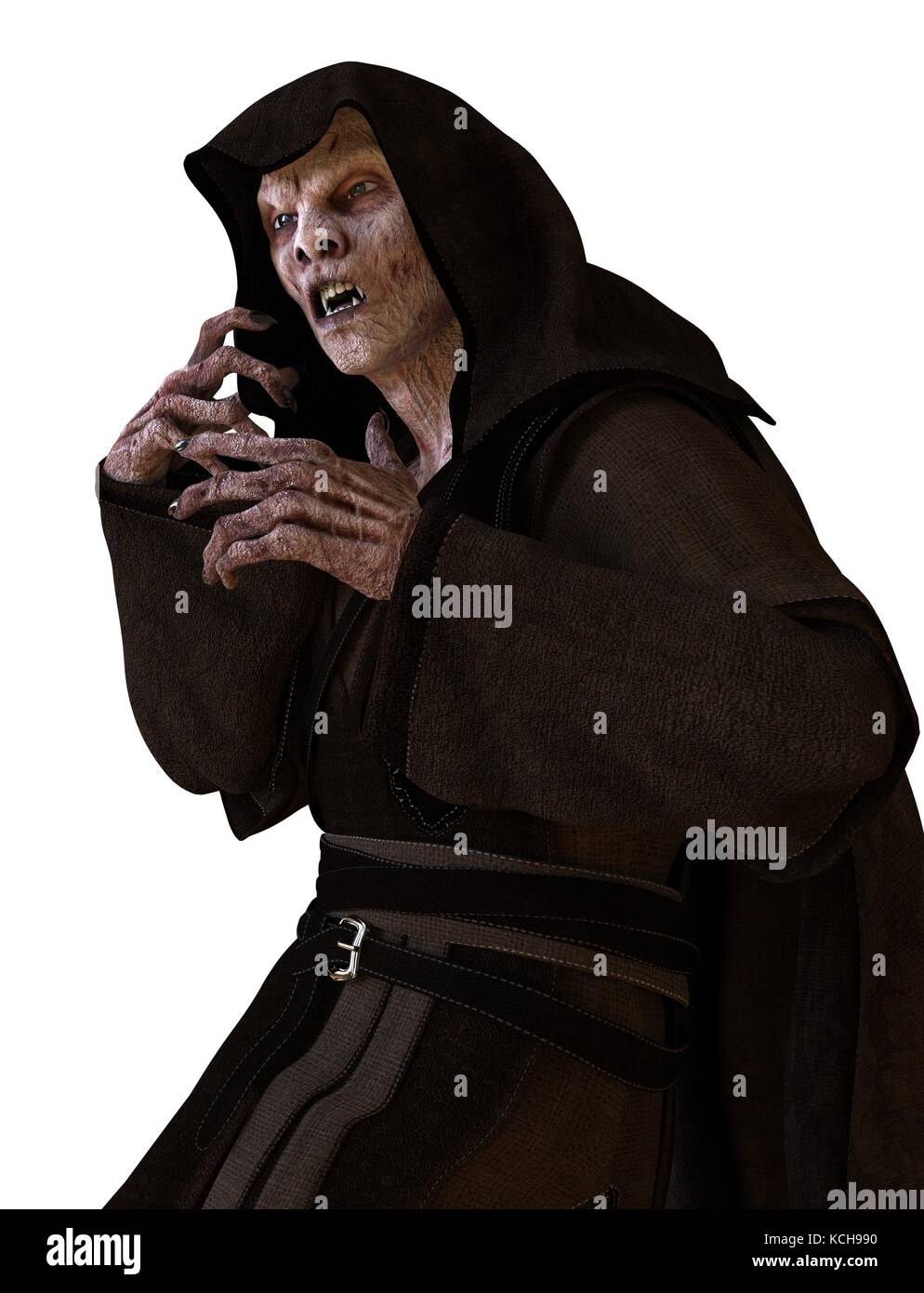 Vampire monster isolated on white background 3d illustration Stock ...