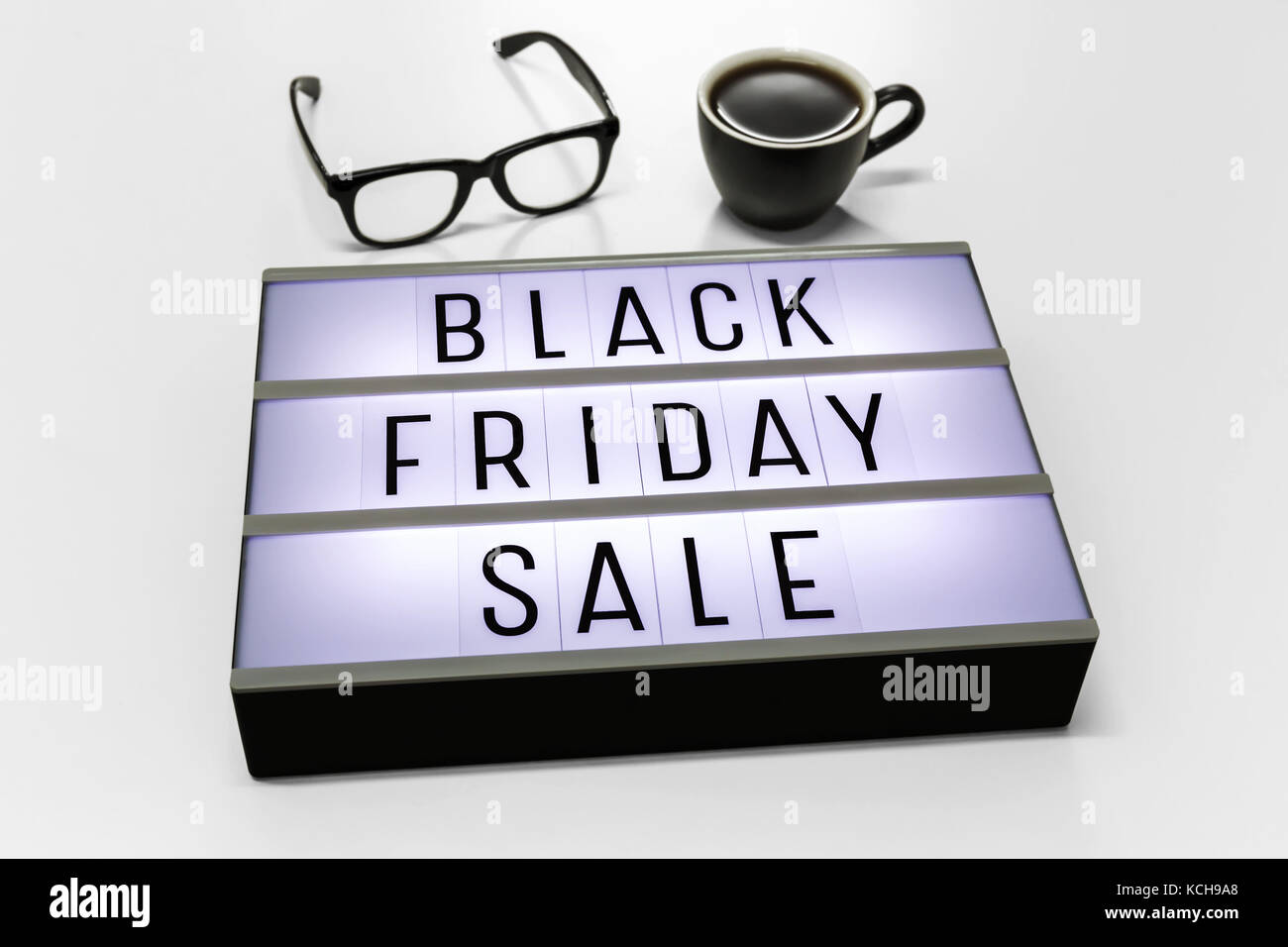 Black friday sale lightbox hi-res stock photography and images - Alamy
