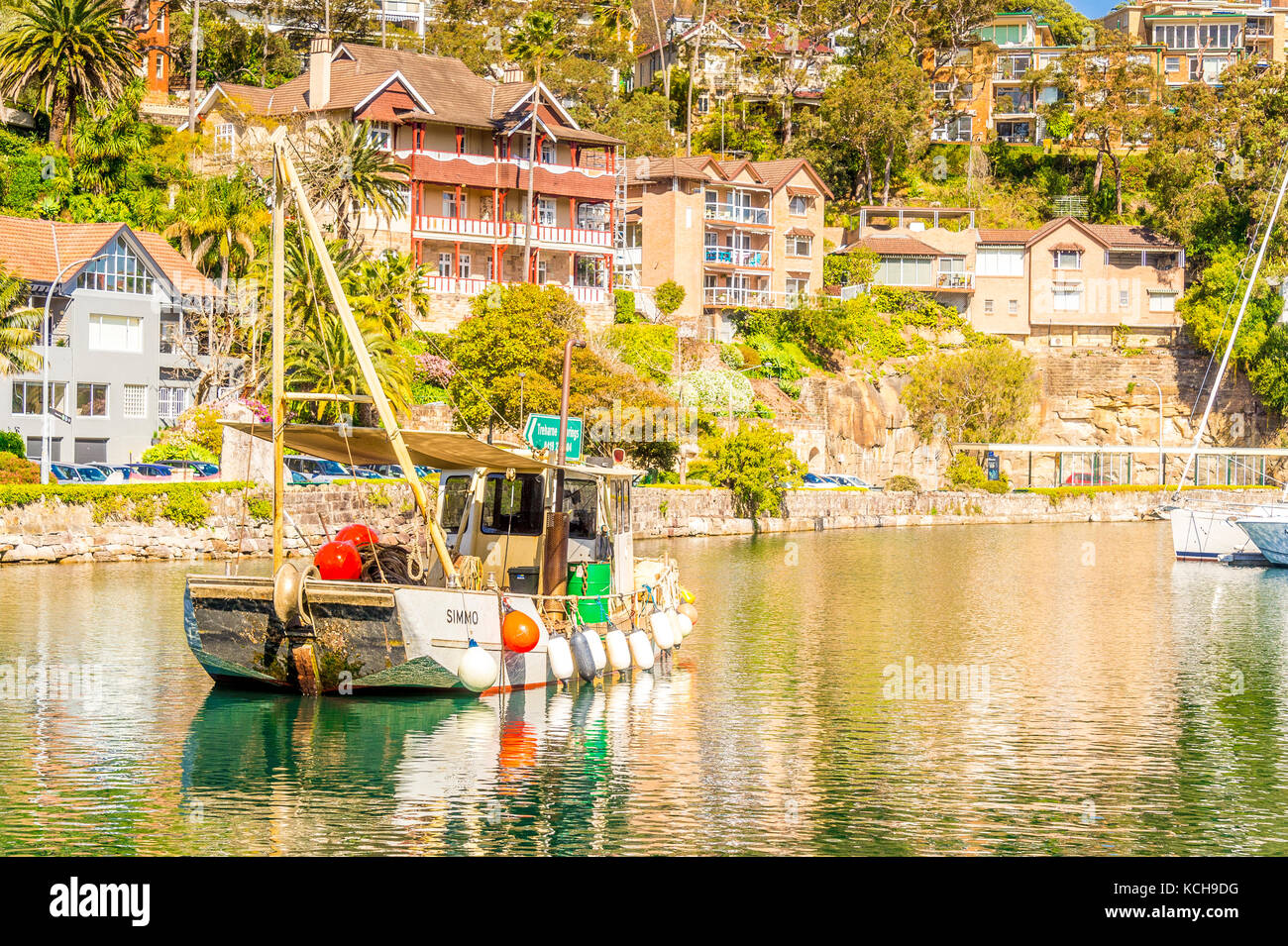 Boats and yachts in Mosman Bay in Sydney Harbour, NSW, Australia Stock ...