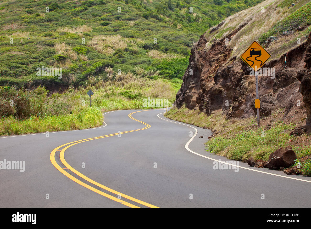 Highway 340, Maui, Hawaii Stock Photo - Alamy