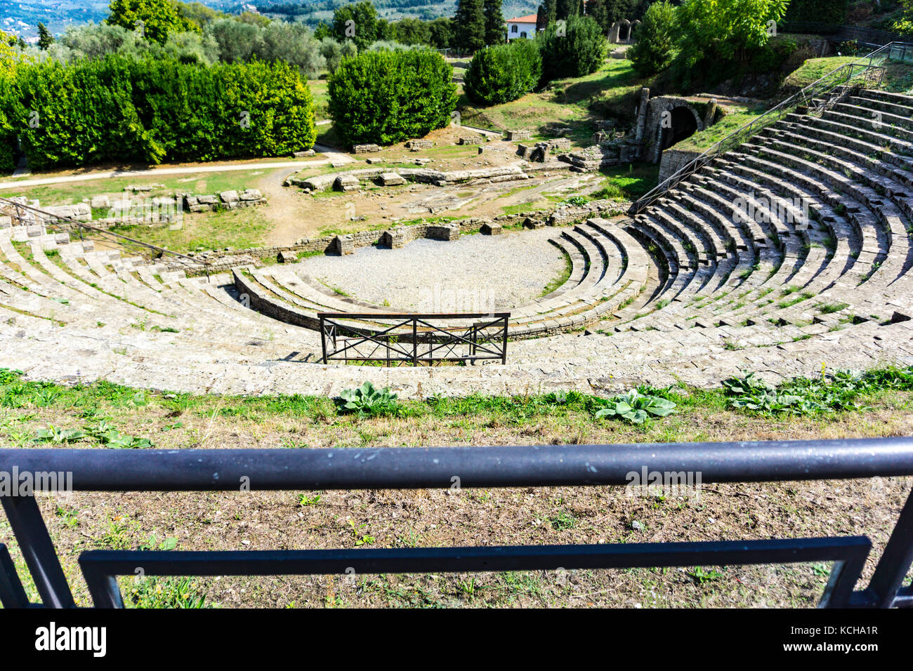 Etruscan Ruins and Roman Amphitheater in Fiesole, Florence, Tuscany ...