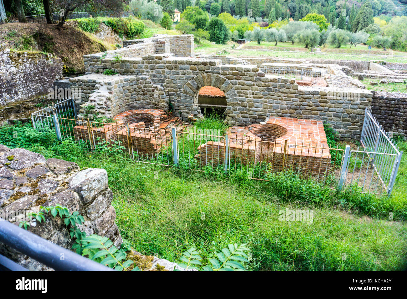 Etruscan Ruins and Roman Amphitheater in Fiesole, Florence, Tuscany ...