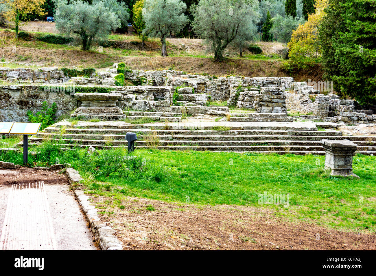 Etruscan Ruins and Roman Amphitheater in Fiesole, Florence, Tuscany ...