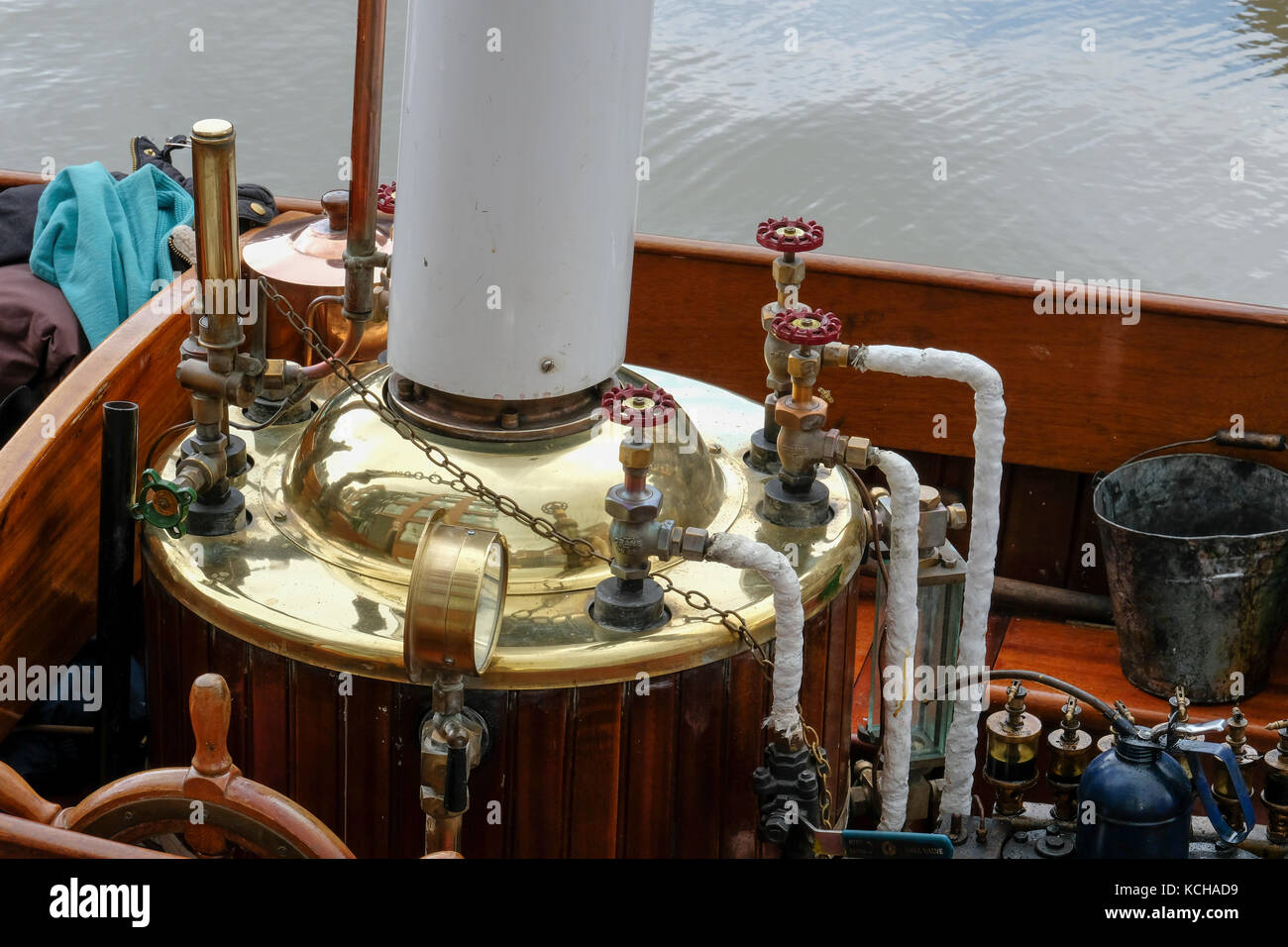 Hand built steam launch "Kathleen Ann" visiting Gloucester docks in ...