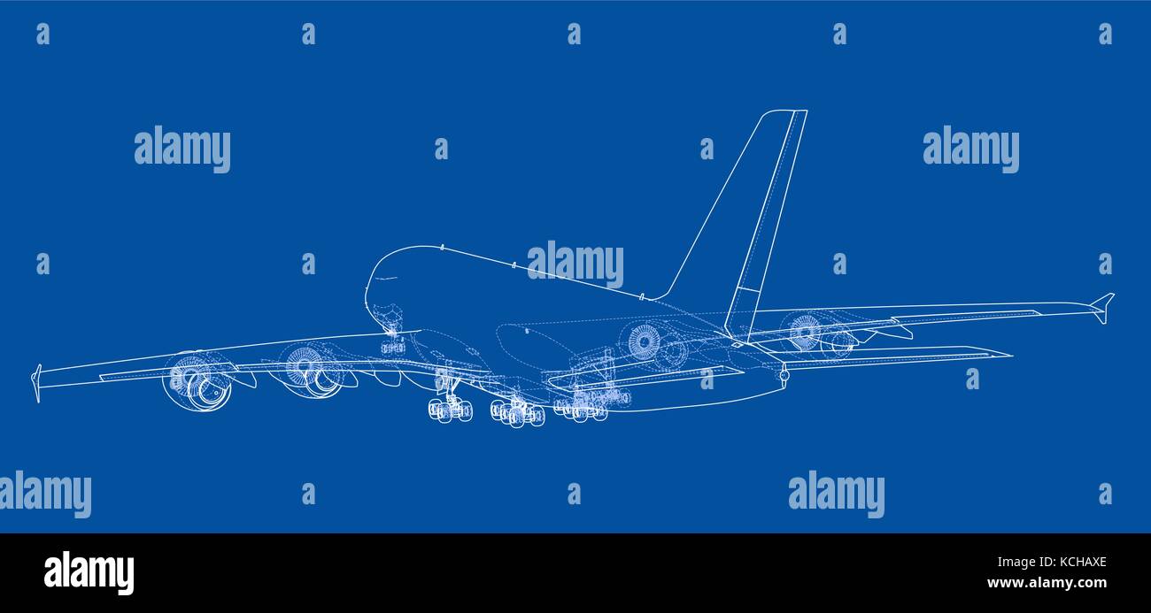 Passenger aircraft. Vector Stock Vector Image & Art - Alamy