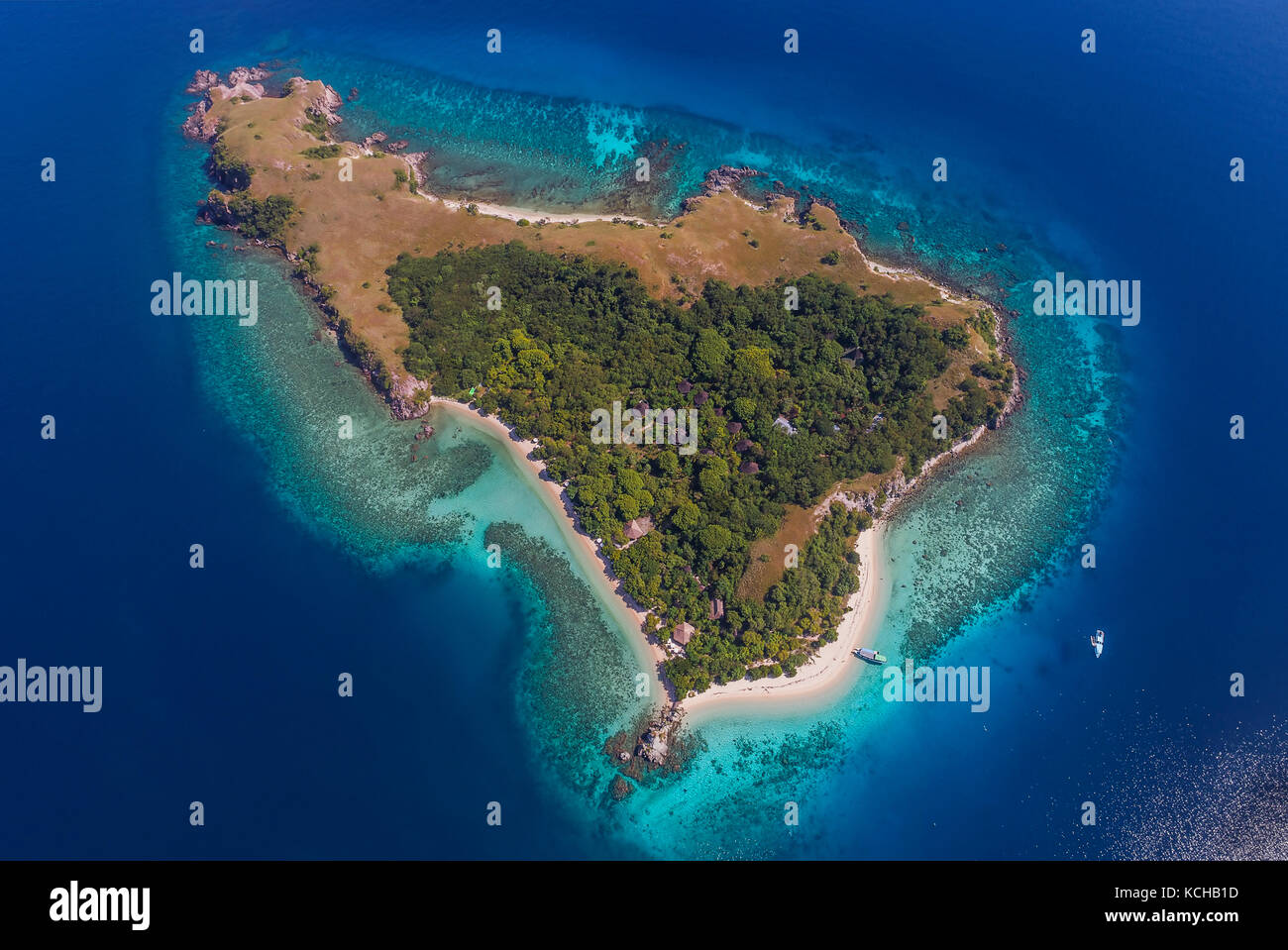 Indonesia aerial view islands hi-res stock photography and images - Alamy